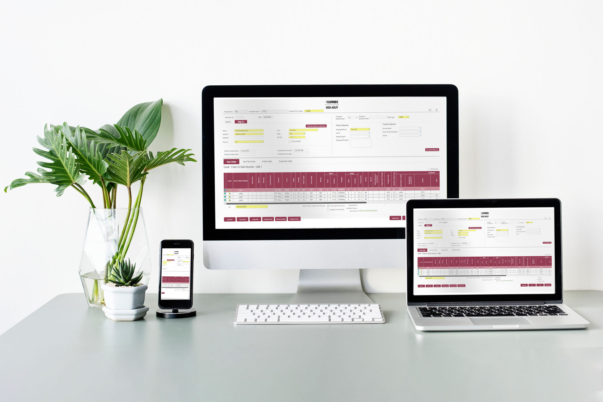 Commercial Door and Frame Order Status | Curries